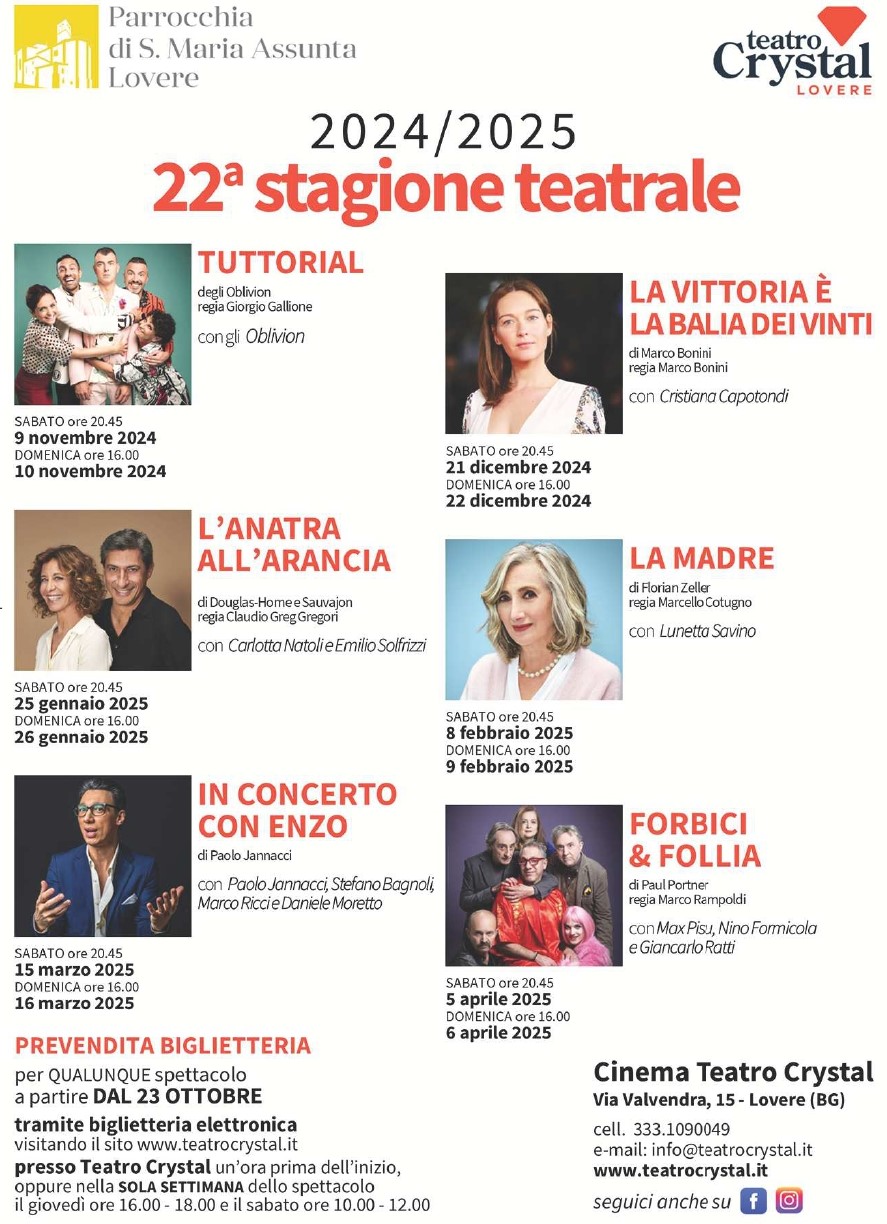 Tuttorial - Cinema Teatro Crystal - eventi